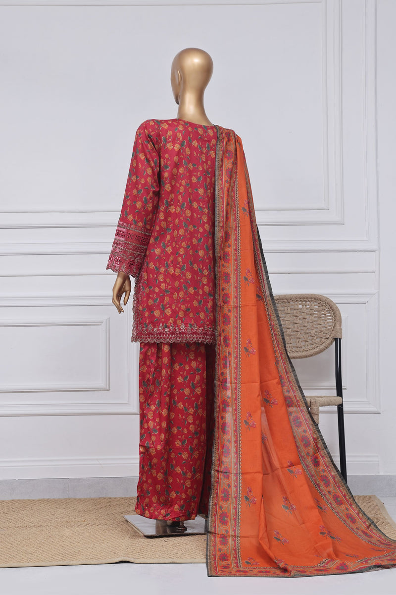 Sada Bahar Embroidered Lawn Short Shirt Palazzo Pakistani Suit SBA165