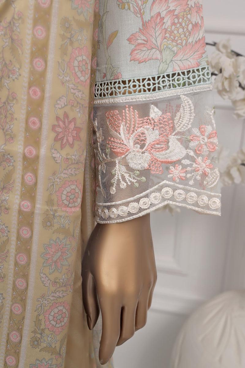 Sada Bahar Embroidered Luxury Lawn 3 Piece Pakistani Suit SBA160
