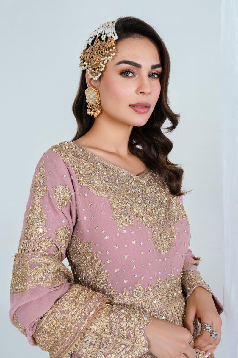 Haseens Noor Begum Pakistani Wedding Wear / Bridesmaid Maxi Dress HAS08