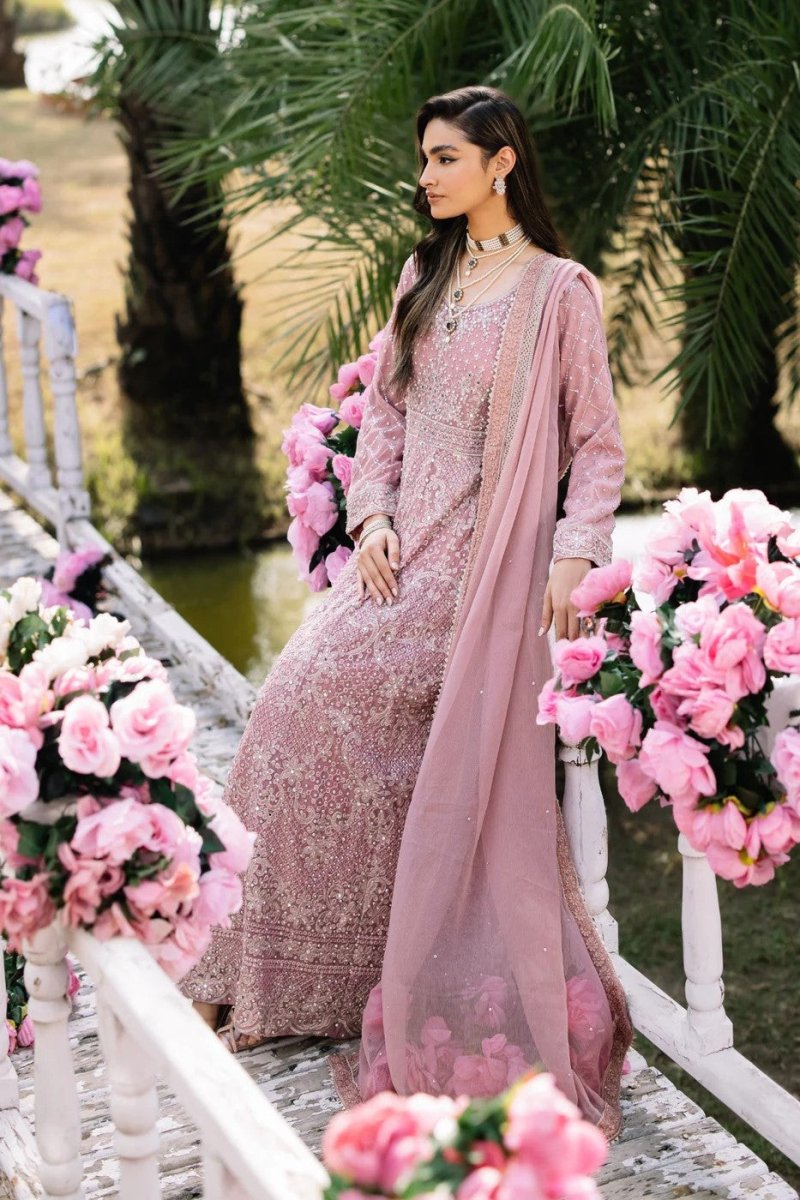 Haseens Saaz Chiffon Pakistani Wedding Wear Maxi Dress HAS19