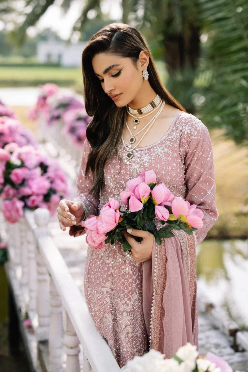 Haseens Saaz Chiffon Pakistani Wedding Wear Maxi Dress HAS19