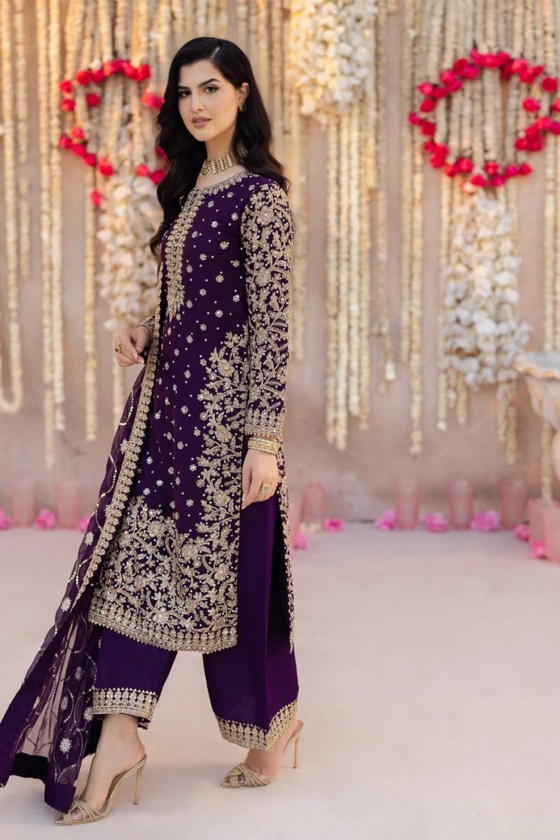 Haseens Sirab Chiffon Pakistani Wedding Wear HAS18