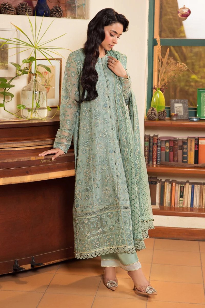 Xenia Embroidered Chiffon Pakistani A-Line Dress XEN01
