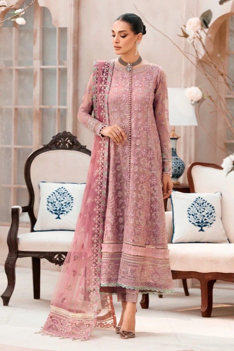 Xenia Embroidered Chiffon Pakistani A-Line Dress XEN02