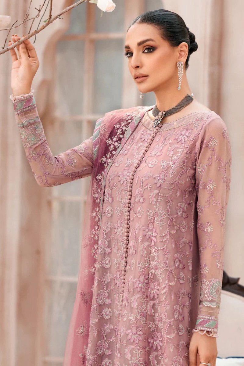 Xenia Embroidered Chiffon Pakistani A-Line Dress XEN02