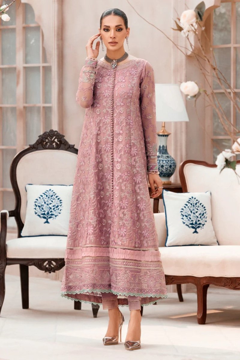 Xenia Embroidered Chiffon Pakistani A-Line Dress XEN02