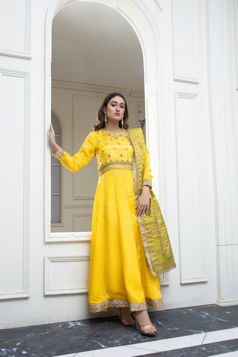 Pakistani Anarkali Peshwas Dress